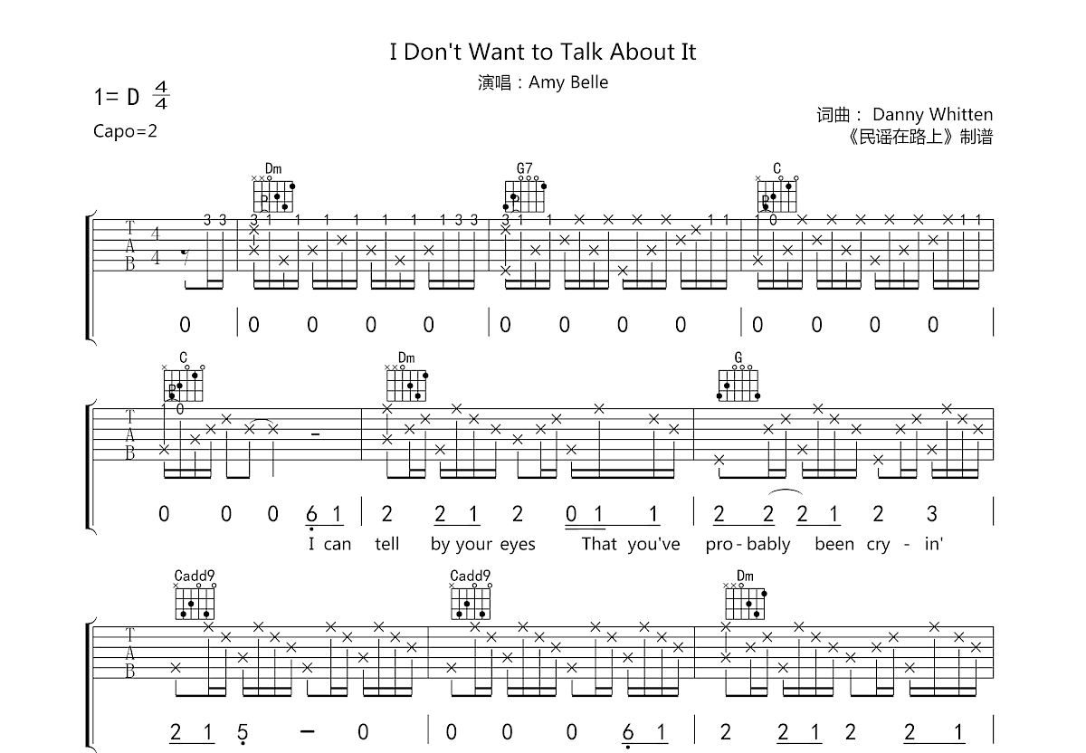 I Don t Want To Talk About It Amy Belle C 87 
